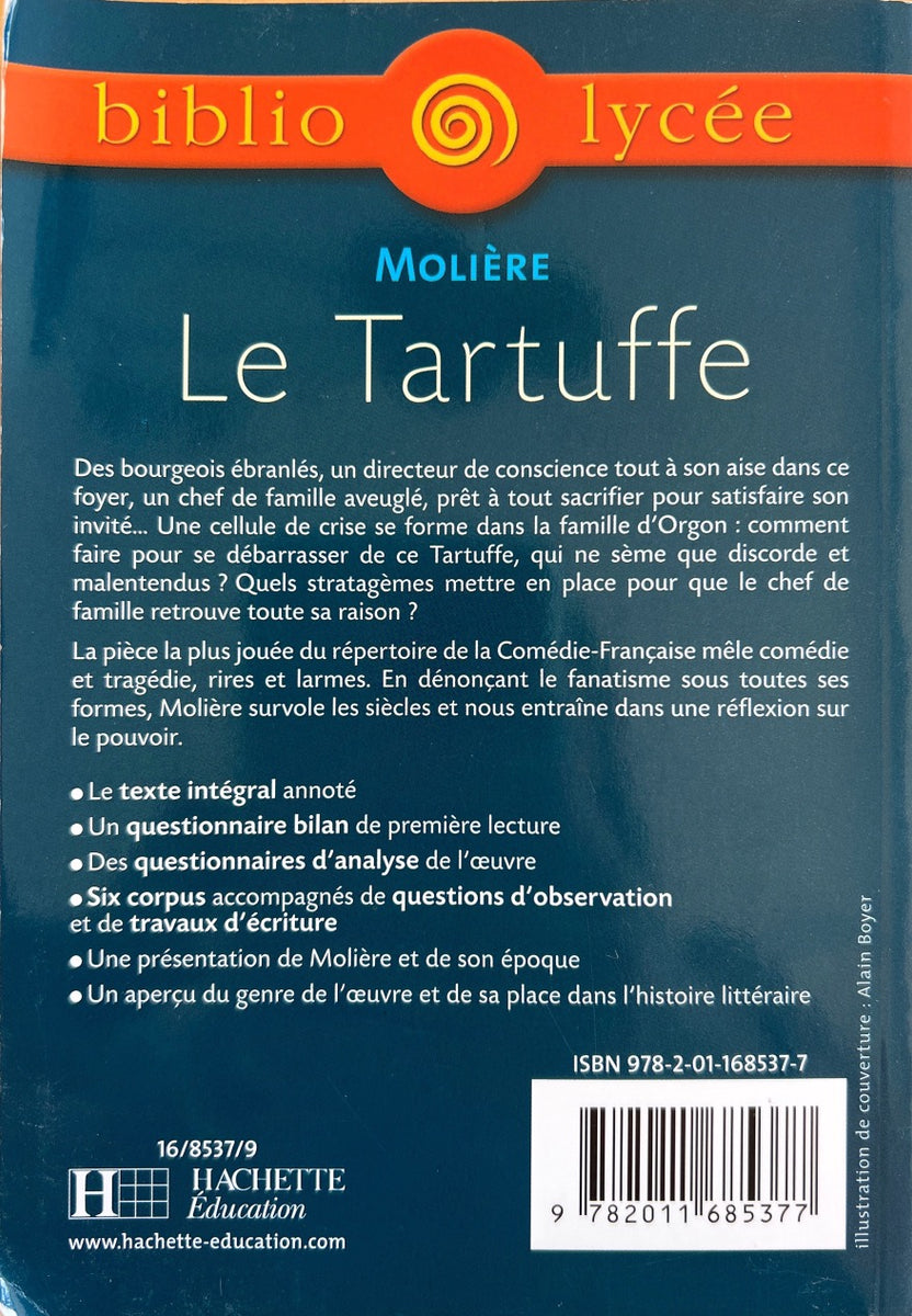 Le Tartuffe by Molière - Biblio Lycée - Book in French – My French ...