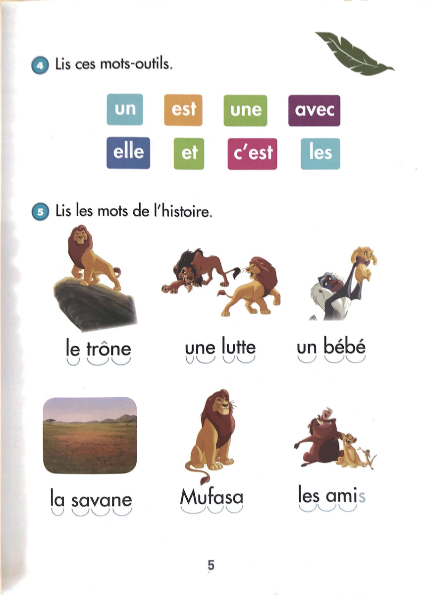 J'apprends à lire - Debut CP- Le Roi Lion- Disney - Book in French – My ...